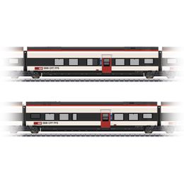 Märklin Personenwagen MÄRKLIN "Ergänzungswagen-Set 1 zum RABe 501 Giruno - 43461" Modelleisenbahn-Fahrzeuge rot (weiß, schwarz, rot) Kinder Loks Wägen