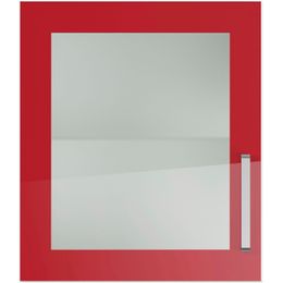 Glashängeschrank IMPULS KÜCHEN ""Turin", Breite 50 cm" Schränke Gr. B/H/T: 50 cm x 57,9 cm x 34,5 cm, links-Rot Hochglanz, 1 St., rot (rot hochglanz) Hängeschränke
