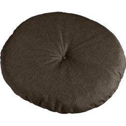 Chillkissen Max Winzer "Bodo" Gr. B/H/T: 105 cm x 18 cm x 105 cm Ø 105 cm, Strukturgewebe 16523, braun Kinder Poufs Weitere Kopfkissen in 2 Größen