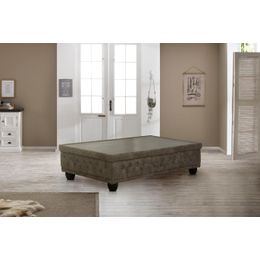 Couchtisch Home Affaire "Rysum" Tische Gr. B/H/T: 117 cm x 31 cm x 67 cm, grau (stone, transparent) Couchtische eckig