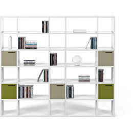 Regal TemaHome "Pombal" Regale Gr. B/H/T: 255 cm x 224 cm x 34 cm, weiß Bücherregal Raumteiler-Regal Raumteiler-Regale Regale