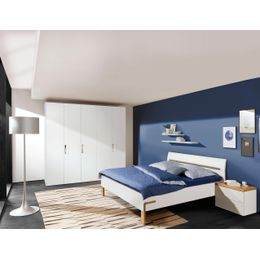 Hülsta Komplettschlafzimmer HÜLSTA "DREAM" Schlafzimmermöbel-Sets Gr. mit 5-türigen Kleiderschrank, B/H: 180 cm x 200 cm, weiß (reinweiß) Komplett-Schlafzimmer Komplett Schlafzimmer