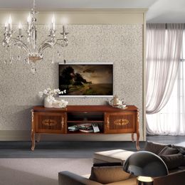 TV-Board Home Affaire "TV-Board Riva" Sideboards Gr. B/H/T: 137 cm x 50 cm x 50 cm, braun (nuss) TV-Lowboards