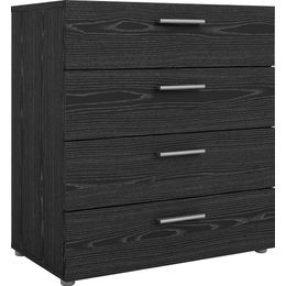 Kommode Home Affaire "Pepe" Sideboards Gr. B/H/T: 80,2 cm x 68,1 cm x 40,3 cm, 4, schwarz (schwarz mit holzmasserung) Schubladenkommode Schubladenkommoden