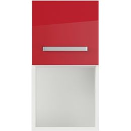 Klapphängeschrank IMPULS KÜCHEN ""Turin", Breite 30 cm" Schränke Gr. B/H/T: 30 cm x 57,9 cm x 34,5 cm, Rot Hochglanz, rot (rot hochglanz) Hängeschränke