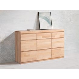 Sideboard Woltra "OSLO" Sideboards Gr. B/H/T: 135 cm x 80 cm x 35 cm, beige (kernbuche) Sideboards