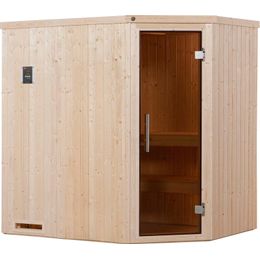 Weka Sauna "Varberg" Saunen beige (natur) Saunen