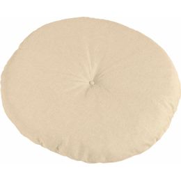 Chillkissen Max Winzer "Bodo" Gr. B/H/T: 105 cm x 18 cm x 105 cm Ø 105 cm, Strukturgewebe 16523, beige Kinder Poufs Weitere Kopfkissen in 2 Größen