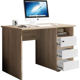 Schreibtisch BEGA OFFICE "Primus 1" Tische Gr. B/T: 110 cm x 65 cm, weiß (eiche sonoma, weiß) Schreibtische