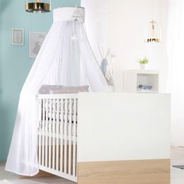 Babymöbel-Set Roba "Gabriella" Gr. 2-teilig + ohne Matratze, B/H: 70 cm x 140 cm, weiß (eiche, weiß) Baby Schlafzimmermöbel-Sets Baby-Bettsets