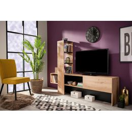 TV-Board Inosign "Orense" Sideboards Gr. B/H/T: 185,5 cm x 138,5 cm x 36,5 cm, schwarz (artisan eiche, schwarz) TV-Lowboards