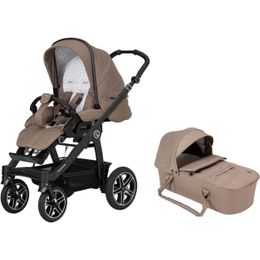 Kombi-Kinderwagen Hartan "Racer GTS - Casual Collection" braun (happy feet) Baby Kinderwagen Kombikinderwagen