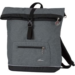 Wickelrucksack Hartan "Space bag - Casual Collection" Gr. B/H/T: 29 cm x 42 cm x 17 cm, grau (animal stars) Baby Rucksäcke Handgepäck