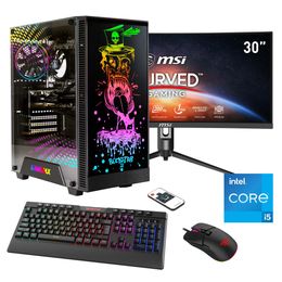 F (A bis G) Hyrican Gaming-PC-Komplettsystem "Rockstar SET02442" Computer-Komplettsysteme Gr. Microsoft Windows 11 Home (64 Bit), 32 GB RAM 2000 GB SSD, schwarz PC Sets