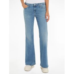 Bequeme Jeans Tommy Jeans Gr. 27, Länge 32, blau (denim medium) Damen Jeans Bootcut