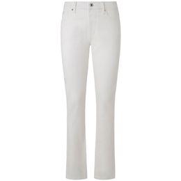 Slim-fit-Jeans Pepe Jeans "SLIM HW" Gr. 29, Länge 32, weiß (optic white) Damen Jeans Röhrenjeans
