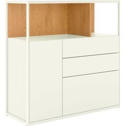 now! by hülsta Highboard NOW BY HÜLSTA "now vision" Sideboards Gr. B/H/T: 108,7 cm x 108,1 cm x 42,1 cm, 3, weiß (lack weiß) Highboards