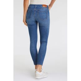 Skinny-fit-Jeans Tommy Hilfiger "TH FLEX COMO SKINNY RW A IZZY" Gr. 32, Länge 32, blau (izzy) Damen Jeans Röhrenjeans