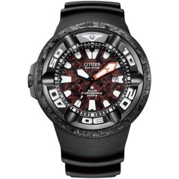 Taucheruhr Citizen "Godzilla-Promaster Professional Diver 300" Armbanduhren schwarz (schwarz, rot) Sportgeräte