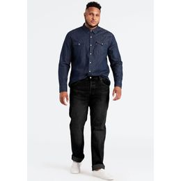 LEVI'S® PLUS Tapered-fit-Jeans LEVI'S PLUS "502 TAPER B&T" Gr. 44, Länge 34, schwarz (black denim) Herren Jeans Tapered-Jeans