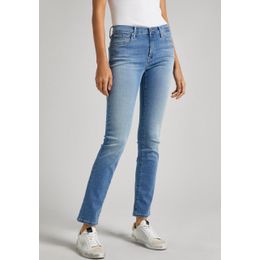 Slim-fit-Jeans Pepe Jeans "SLIM HW" Gr. 28, Länge 30, blau (light used) Damen Jeans Röhrenjeans