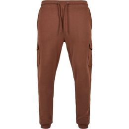 Urban Classics Cargohose Urban Classics Herren Fitted Cargo Sweatpants (1-tlg), braun