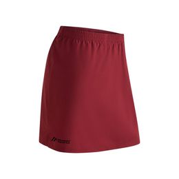 Maier Sports Midirock Rain Skirt 2.0 Damen Regenrock, wasserabweisend atmungsaktiv, Rock in sich verpackbar, rot