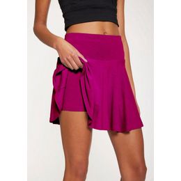 Vivance active Skort -Tellerrock mit integrierter Shorts für Fitness, Sport und Freizeit, rosa