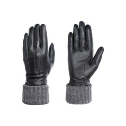 Pearlwood Lederhandschuhe Lipa Touchscreen proofed - mit 10 Fingern bedienbar, schwarz