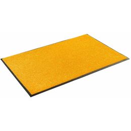 Fußmatte Trend Uni, wash+dry by Kleen-Tex, rechteckig, Höhe: 7 mm, Schmutzfangmatte, rutschhemmend, In- und Outdoor geeignet, waschbar, goldfarben