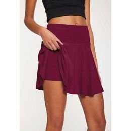 Vivance active Skort -Tellerrock mit integrierter Shorts für Fitness, Sport und Freizeit, rot