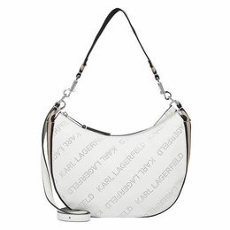 K by KARL LAGERFELD Karl Lagerfeld Moon Schultertasche 28 cm off white