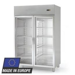 GastroHero Kühlschrank Profi 1400 GN 2/1 - mit 2 Glastüren
