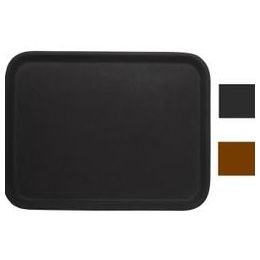 Gastro Tablett, rechteckig,rutschfest 46x36x1,6cm, schwarz