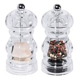 Gastro Salz- und Pfeffermühlen Set aus Acryl, 0,05 Lt., Durchmesser: 5,5cm, 2-teilig
