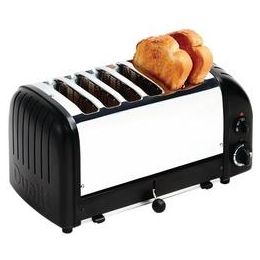 Gastro Dualit Toaster 6, Edelstahl + schwarz