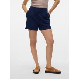 Véro Moda Vero Moda Shorts VMJESMILO HW SHORTS WVN GA NOOS mit Leinen, blau