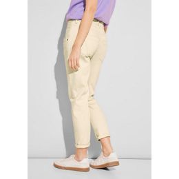 Street One Gerade Jeans High Waist, beige