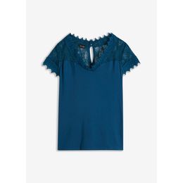 bonprix Shirt mit Spitze