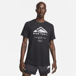 Nike Dri-FIT Trail Traillaufen-T-Shirt für Herren - Schwarz