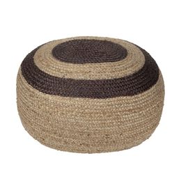 Marimekko - Melooni Pouf, jute / dunkelbraun