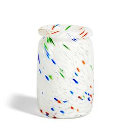 Hay - Splash Vase M, Ø 14,3 x H 22,2 cm, white dot