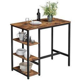 VASAGLE Bistrotisch Holz braun 109,0 x 60,0 x 100,0 cm