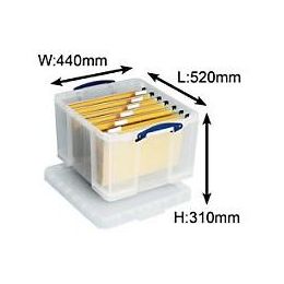 Really Useful Box Aufbewahrungsbox 42CCB 42 L Transparent Kunststoff 44 x 52 x 31 cm