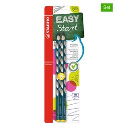 Stabilo 2er-Set: Bleistifte "EASYgraph L" in Petrol - 2x 2 Stück