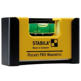 Stabila Wasserwaage Mini-Wasserwaage Pocket PRO Magnetic mit Gürtel-Cl