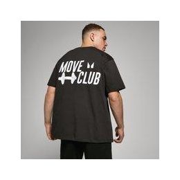MP FIBO Oversized Move Club T-Shirt – Gewaschenes Schwarz - S - M