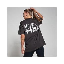 MP FIBO Oversized Move Club T-Shirt – Gewaschenes Schwarz - S-M