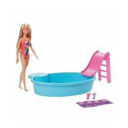 Mattel Barbie Pool und Puppe (blond)