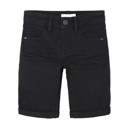 name it - Jeans-Shorts NKMSILAS SLIM 2272-TX in black denim, Gr.140